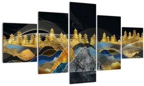 Obraz - Zlaté hory (125x70 cm)