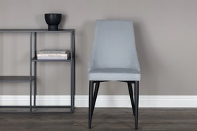 Jídelní židle Leone, 2ks, světle šedá, S46,5xD63xV91