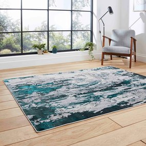 Šedo-zelený koberec Think Rugs Apollo, 160 x 220 cm