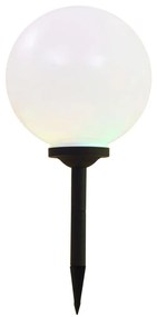vidaXL Zahradní solární lampy 4 ks LED kulovité 30 cm RGB