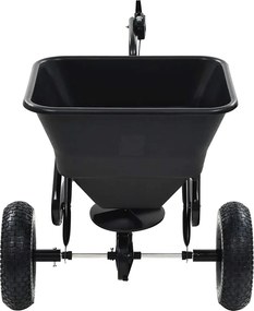 Tažné rozmetadlo soli PVC a ocel 125 x 74 x 79 cm 45 l 142967