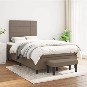 Box spring postel s matrací taupe 120x200 cm textil 3136585