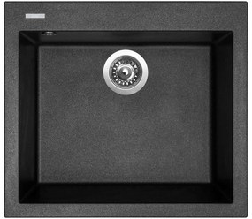 Granitový dřez Sinks Cube 560 Metalblack