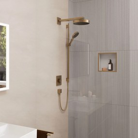 Hansgrohe Rainfinity, sprchová sada 130 3jet EcoSmart s tyčí S Puro 90 cm, kartáčovaný bronz, HAN-28744140