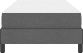 Postel s boxspringem Tmavě šedá 90 x 190 cm textil 3398452