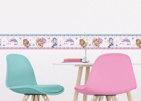 Dětská samolepící bordura na zeď Tlapková Patrola Snít ve Velkém | 5 m x 13.8 cm | DWBD8033