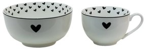 Porcelánová miska na polévku se srdíčky Love Birds – 500 ml