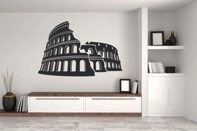 Lepy.cz Samolepka na zeď Colosseum Velikost (šířka x výška): 70x45cm, Barevná varianta: Tmavě šedivá
