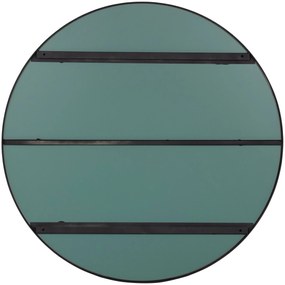 WOOOD Zrcadlo DOUTZEN kulaté kovové černé Ø115cm