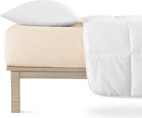 Napínací prostěradlo jersey s elastanem kávové 90 x 200 cm
