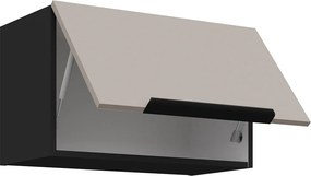ARIA cb | horní skříňka 60 GU-36 1F výklopná | 60 cm | ANTI FINGERPRINT povrch | černá/béžová