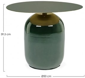BIZZOTTO Konferenční stolek NALIMA zelený 50cm 0746706