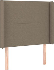 Box spring postel s matrací taupe 90x200 cm textil 3131805