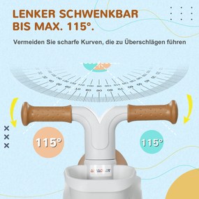 AIYAPLAY dětské balanční kolo zeleno-bílé