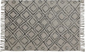 Béžovo černý obdélníkový koberec Boyaka se vzorem - 120*80 cm