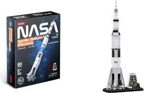 CubicFun Puzzle 3D Apollo Saturn V Rocket - 136 dílků
