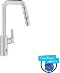 Grohe QuickFix Start - Elektronická dřezová baterie s výsuvnou sprškou
