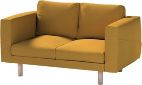 Potah na pohovku IKEA Norsborg 2-místná barva žlutá látka pletený vzor