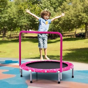 Costway Φ92 cm dětská trampolína mini trampolína s rukojetí skládací trampolína