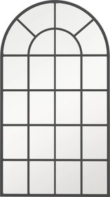 HOMCOM nástěnné zrcadlo šatní zrcadlo 110 x 62 cm zrcadlo do předsíně s kovovým rámem závěsné zrcadlo do obývacího pokoje zrcadlo do ložnice černé | …