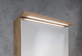 Aqualine Aqualine, KAWA STRIP Galerka s LED osvětlením 50x70x22cm, dub emporio, WGL35S