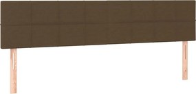 Box spring postel s matrací tmavě hnědá 160x200 cm textil 3129724