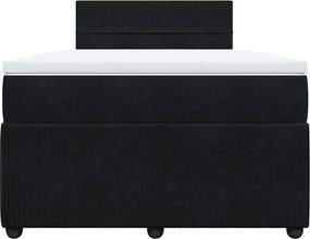 Box spring postel s matrací černá 120 x 190 cm samet 3289988