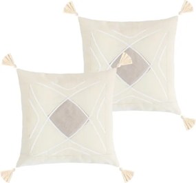 Bellatex Povláček PERU SET 2ks 40x40 cm Natur 4