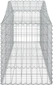 Klenuté gabionové koše 18 ks 200x50x60/80 cm pozinkované železo 3145612