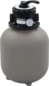 vidaXL Bazénová písková filtrace se 4polohovým ventilem šedá 350 mm [91725]