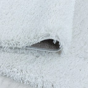 Koberec Fluffy Super Soft bílý kruh