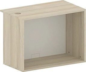 Kancelářský regál FUTURE, bez police, 800 x 400 x 600 mm, dub přírodní