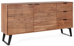 BIZZOTTO Příborník ISAR 160 cm hnědý