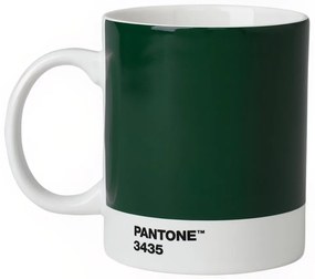 Tmavě zelený porcelánový hrnek Pantone Dark Green 3435 375 ml