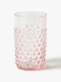 Sada ručně foukaných sklenic Hobnail, 6 dílů