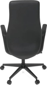 Kancelářské křeslo KA-T8325 BK, synchronní mechanismus, černá ekokůže (66 x 62) cm