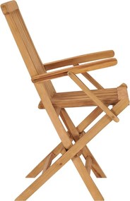 vidaXL Skládací zahradní židle 8 ks masivní teakové dřevo [3096595]
