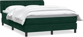 Box spring postel s matrací tmavě zelená 160x220 cm samet 3317910