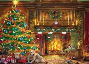EUROGRAPHICS Puzzle Labradoři u stromečku / 1000 dílků / 67,63 x 48,89