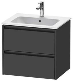 Duravit Ketho.2 - Umyvadlová skříňka 55x61x48 cm, 2 zásuvky, grafit mat K25262049490000