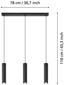 Eglo 901124 - LED RGBW Stmívatelný lustr na lanku BALAMORTA-Z 3xLED/3,7W/230V