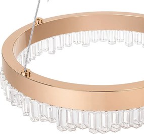 Toolight Toolight, závěsné LED svítidlo 20cm, 12W, 3000K, LHJ097-CP, růžové zlato, OSW-60042