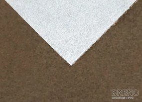 Breno Metrážový koberec GROOVE 855 tmavě hnědý, šíře 300 cm, Hnědá