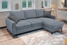 XXXLutz ROHOVÁ ROZKLÁDACÍ POHOVKA, kov, textil, kompozitní dřevo, šedá MID.YOU - Online Only sedačky - 000694010108