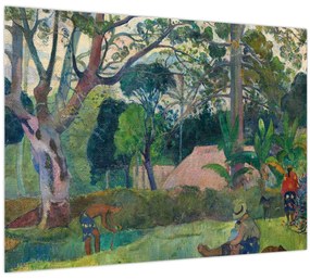 Obraz - Paul Gauguin, Te raau rahi (The Big Tree), reprodukce (70x50 cm)