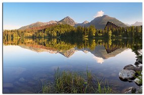 Obraz na plátně - Štrbské pleso 1158A (60x40 cm)