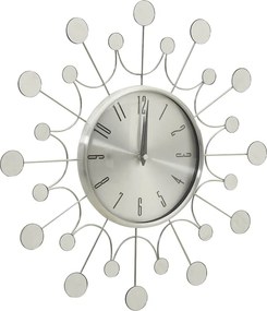 325165  Wall Clock Silver 40 cm Metal 325165