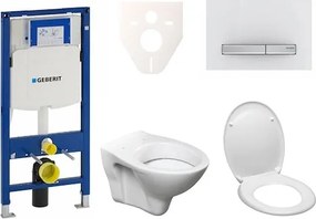 Cenově zvýhodněný závěsný WC set Geberit do lehkých stěn / předstěnová montáž + WC Ceramia S-Line Pro 111.300.00.5ND8