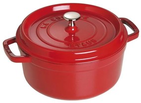 Hrnec STAUB  kulatý 24 cm červený 3,8l