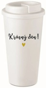 KRÁSNÝ DEN! - bílý termohrnek 475 ml